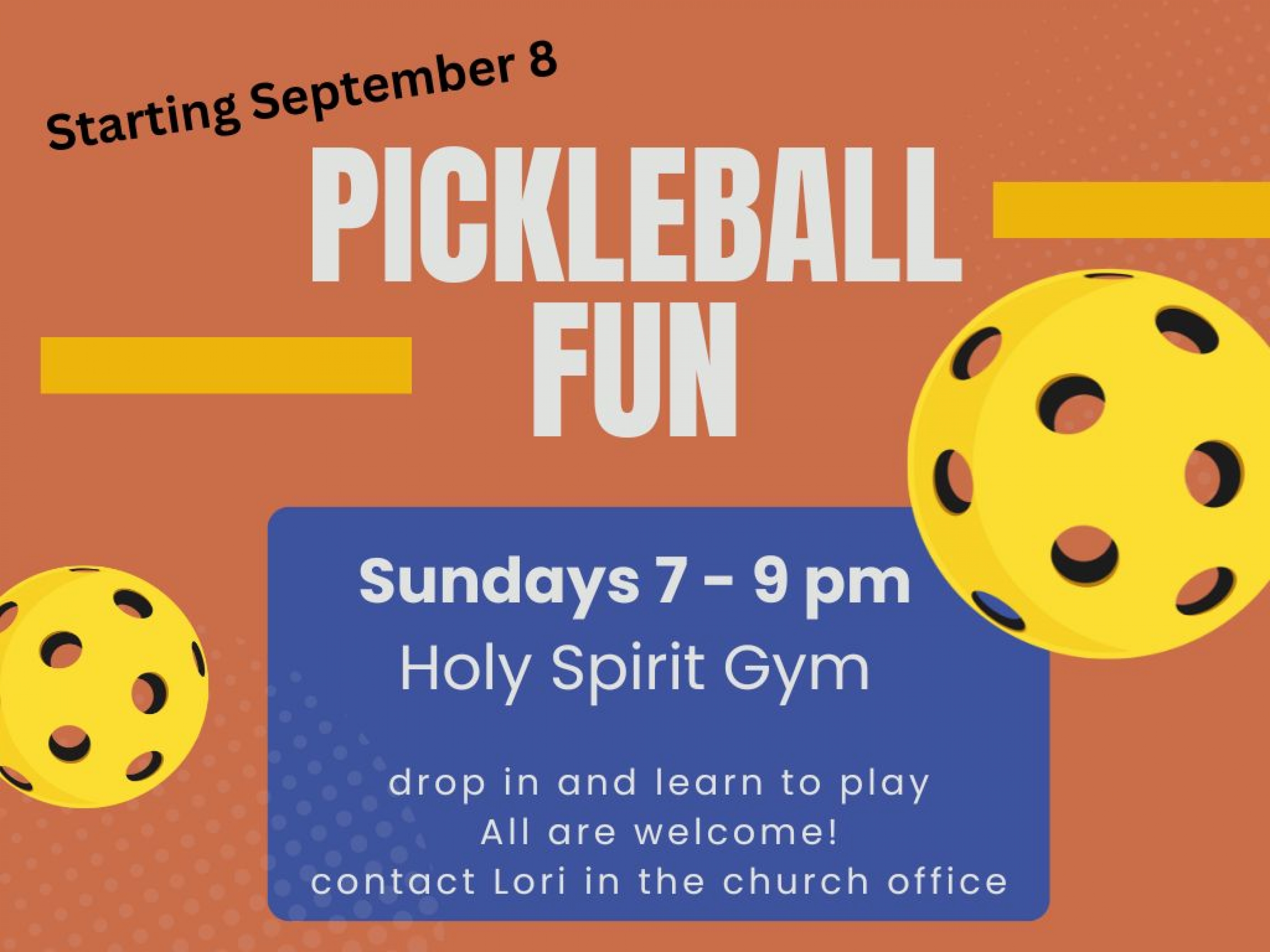 Pickleball Fun | Holy Spirit Lutheran Church